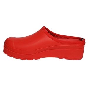 Hunter | Shoes | New Hunter Womens Original Play Slide On Clog Logo Red ...